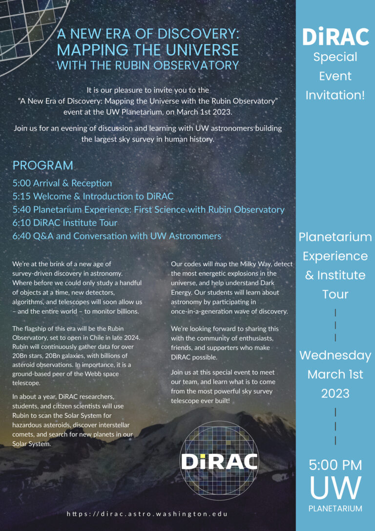 Planetarium Experience & Institute Tour - DiRAC