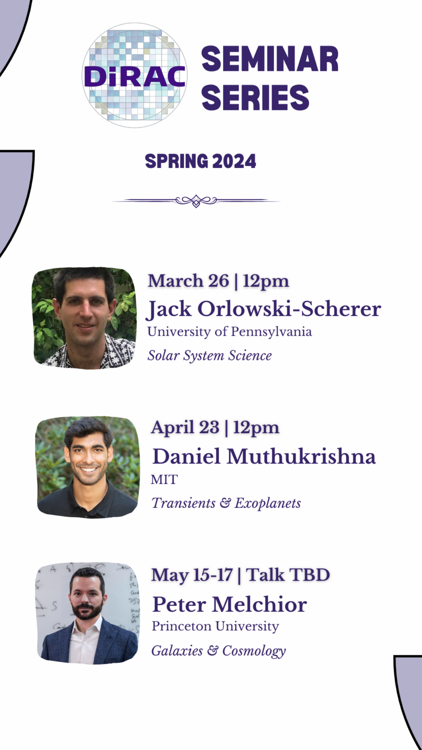 DiRAC Seminar | Jack Orlowski-Scherer - DiRAC